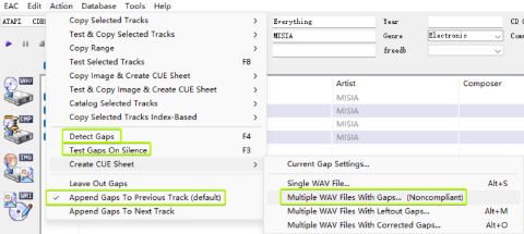 EAC Setting and Ripping Guide
