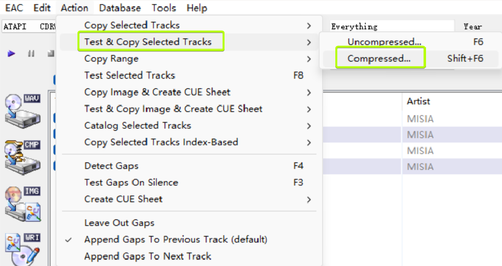 EAC Setting and Ripping Guide