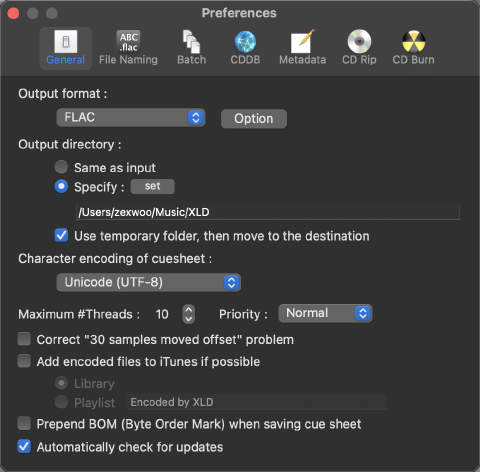 XLD Setting and Ripping Guide